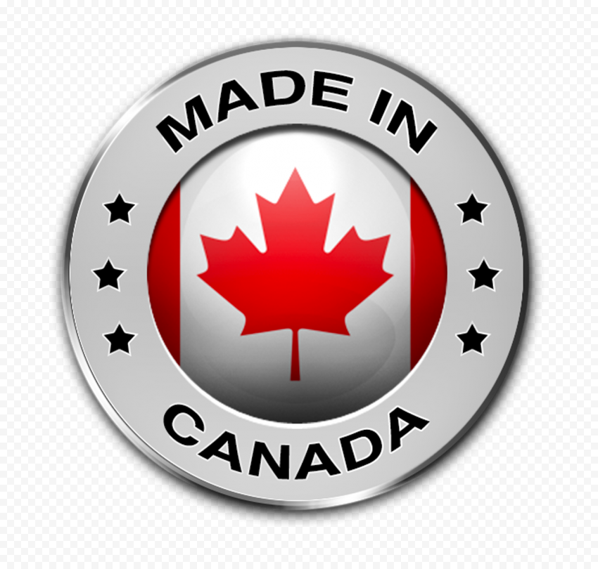HD Made In Canada Round Symbol Label Sign PNG | Citypng