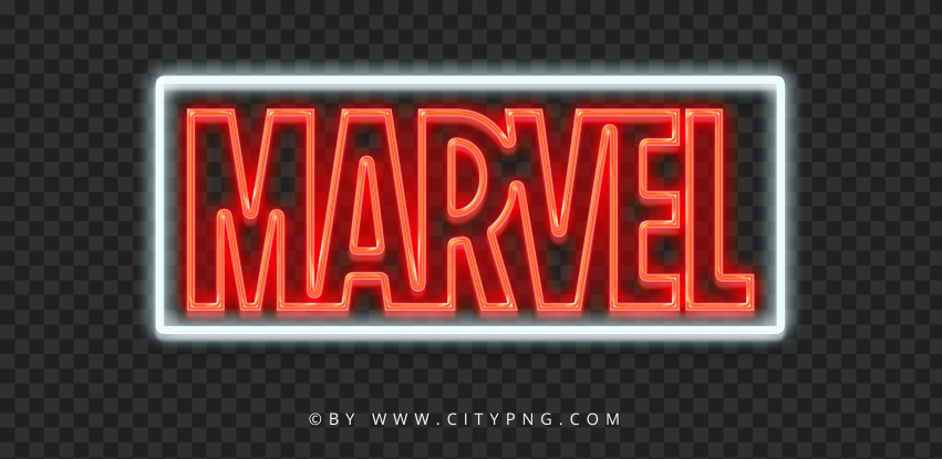 HD Marvel Neon Logo Transparent PNG | Citypng