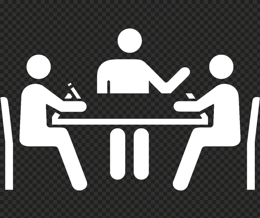 HD Meeting Conference White Icon Transparent Background | Citypng