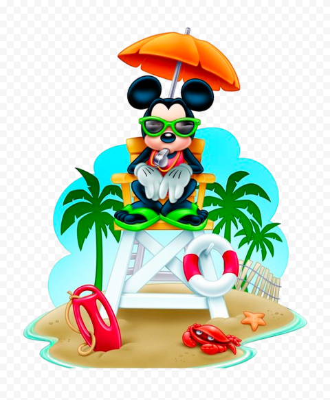 Minnie Mouse Beach Clipart