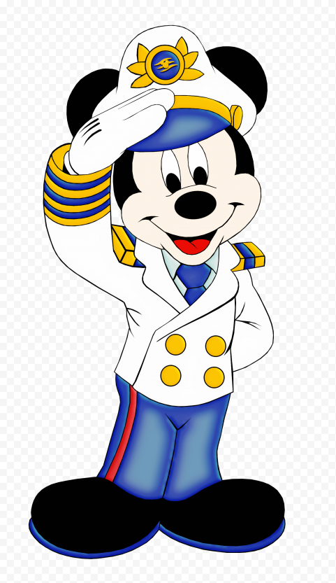 HD Mickey Mouse Captain Suit Transparent PNG | Citypng