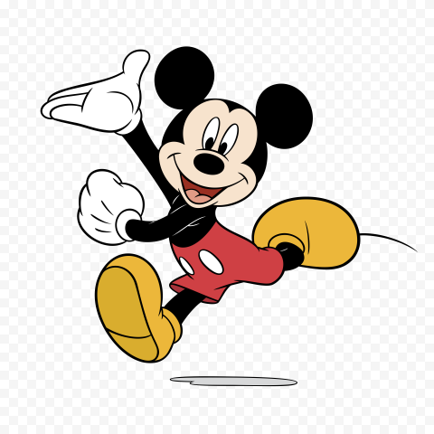 HD Mickey Mouse Character Jumping PNG | Citypng