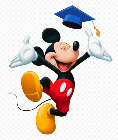 HD Mickey Mouse Graduation Transparent PNG | Citypng