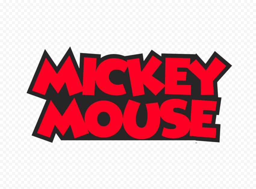 HD Mickey Mouse Name Logo PNG | Citypng