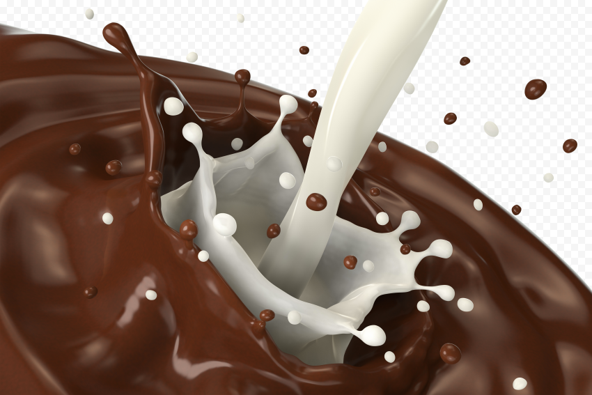 HD Milk And Chocolate Splashing Liquid Splash PNG | Citypng