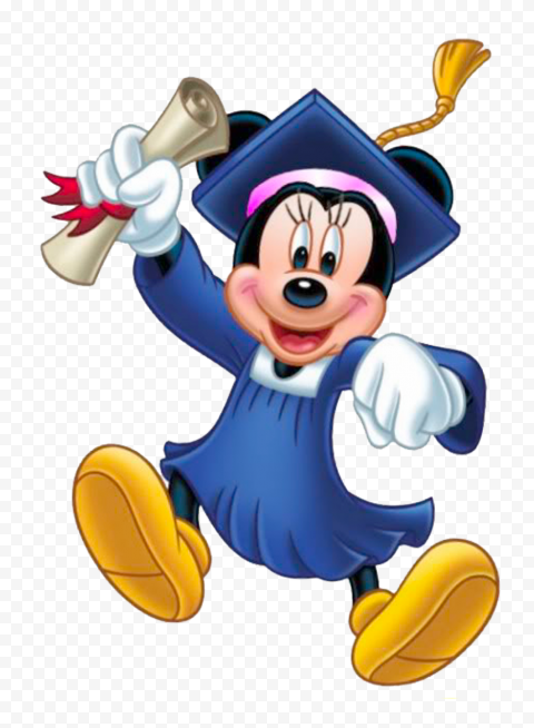 HD Minnie Mouse Graduation Ceremony PNG | Citypng
