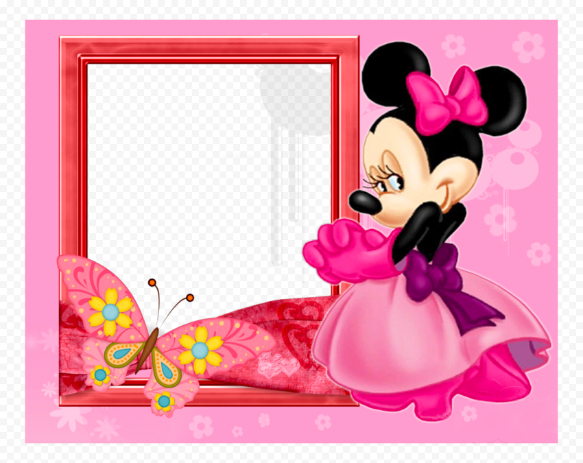 HD Minnie Mouse Photo Frame For Kids PNG | Citypng