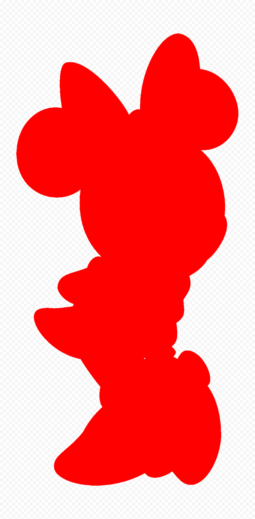 HD Minnie Mouse Red Silhouette Transparent PNG | Citypng