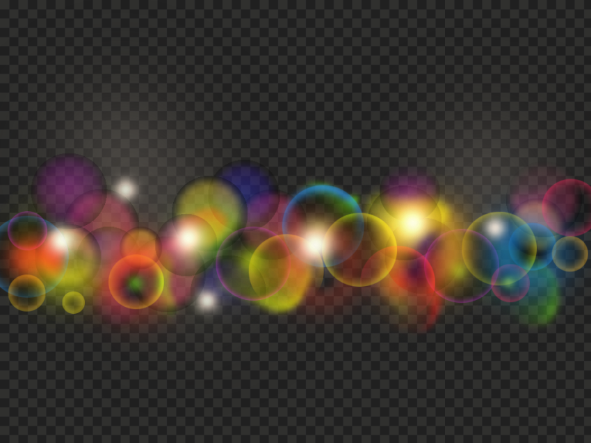 HD Multi Color Bokeh Effect PNG | Citypng