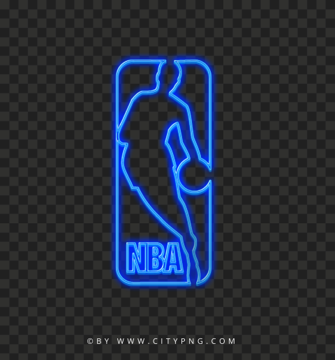 HD NBA Blue Neon Logo PNG | Citypng