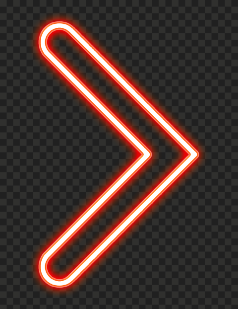 HD Neon Red Arrow Head Right PNG | Citypng
