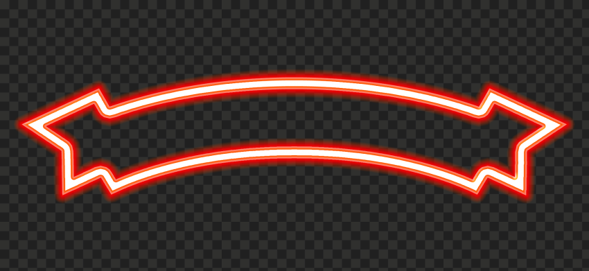 HD Neon Red Ribbon Banner Transparent Background | Citypng