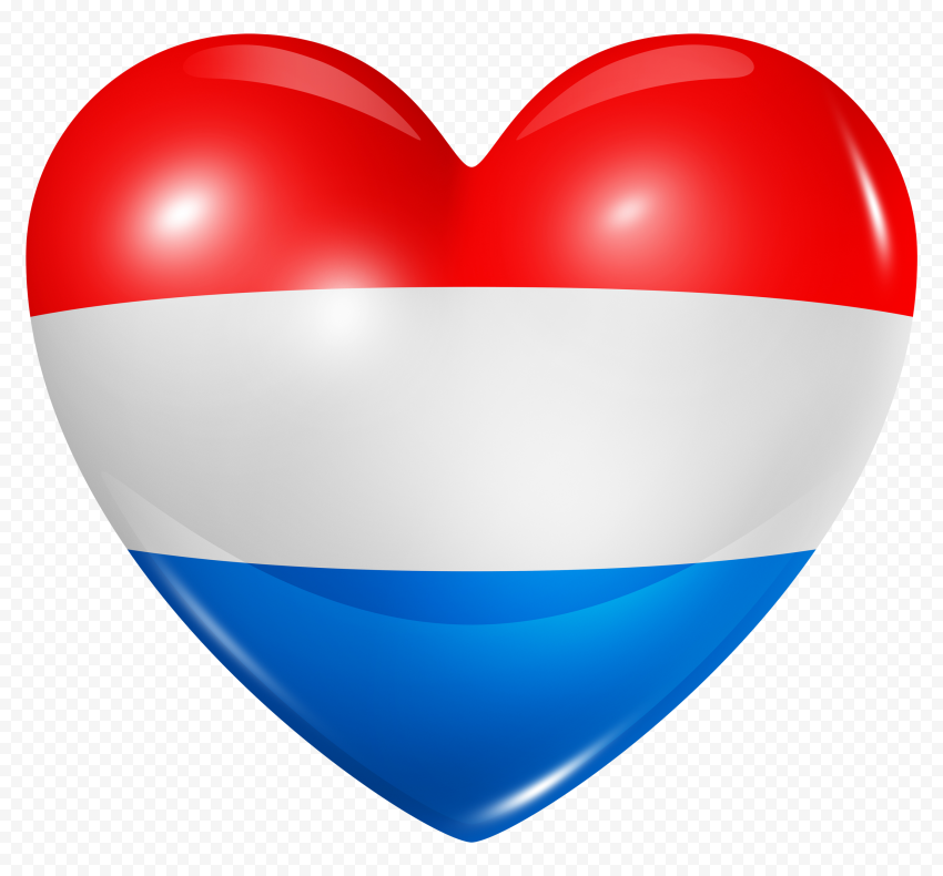 HD Netherlands Flag Heart Shape PNG | Citypng