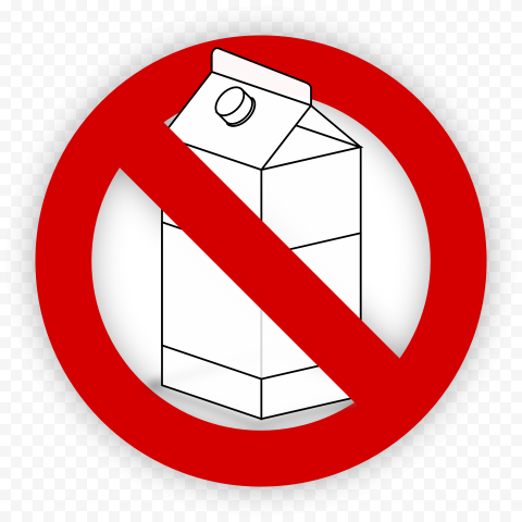 HD No Milk Box Allergy Icon PNG | Citypng