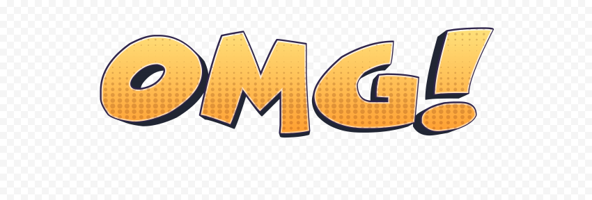 HD OMG! Cartoon Comic Word Expression PNG | Citypng