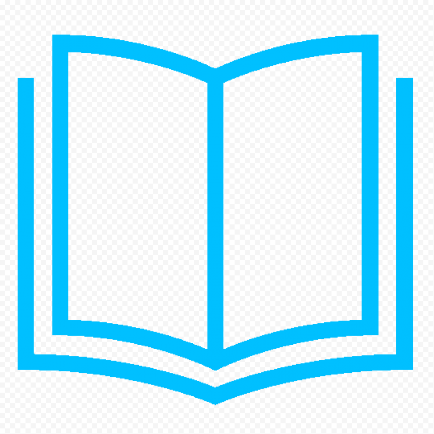 HD Open Book Blue Icon Symbol Transparent PNG | Citypng
