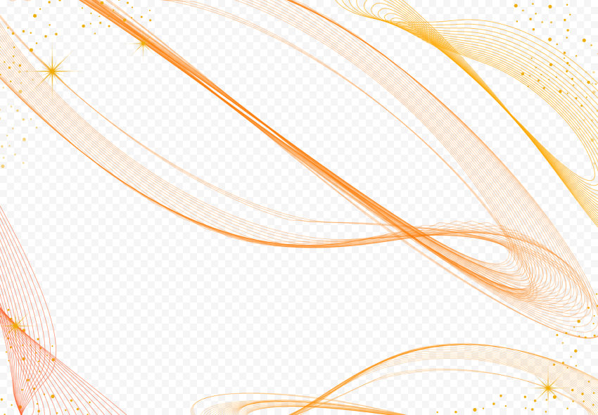 HD Orange Abstract Lines Transparent Background | Citypng