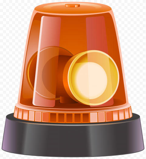 HD Orange Alarm Beacon Siren Illustration PNG | Citypng