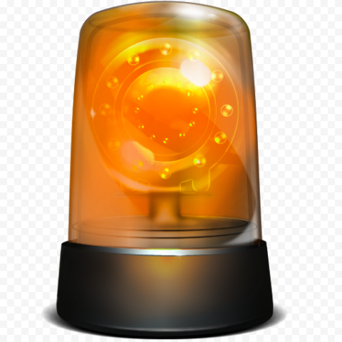 HD Orange Beacon Siren Alarm Illustration PNG | Citypng