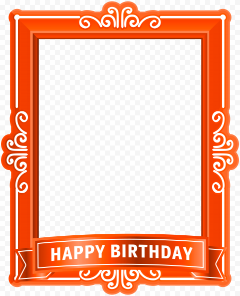HD Blue Happy Birthday Poster Frame PNG | Citypng