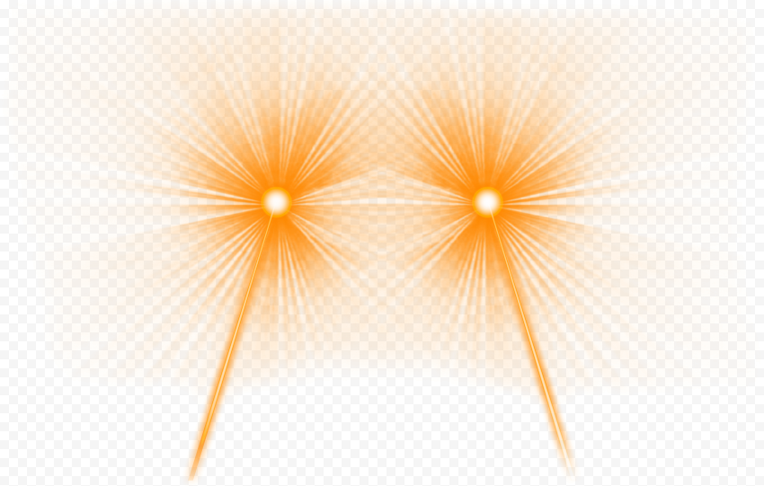 HD Orange Lazer Eyes Flare Effect Front View PNG | Citypng