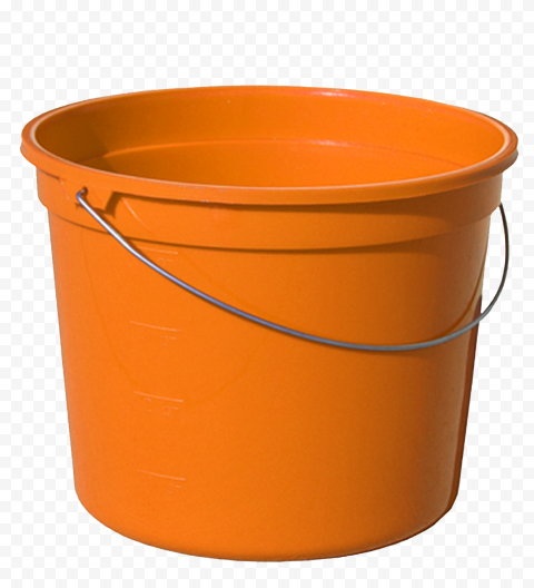 HD Orange Plastic Bucket PNG | Citypng