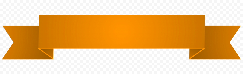 HD Orange Ribbon Banner Illustration PNG | Citypng