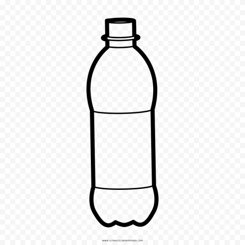 HD Outline Plastic Water Liquid Bottle Icon PNG | Citypng