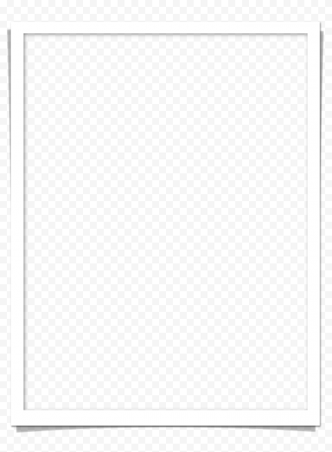 HD Paper White Frame With Shadow PNG | Citypng