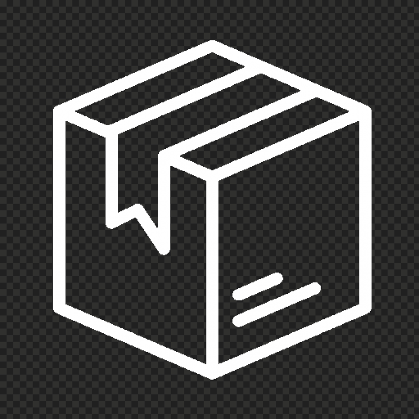 HD Parcel White Box Package Icon Transparent Background | Citypng
