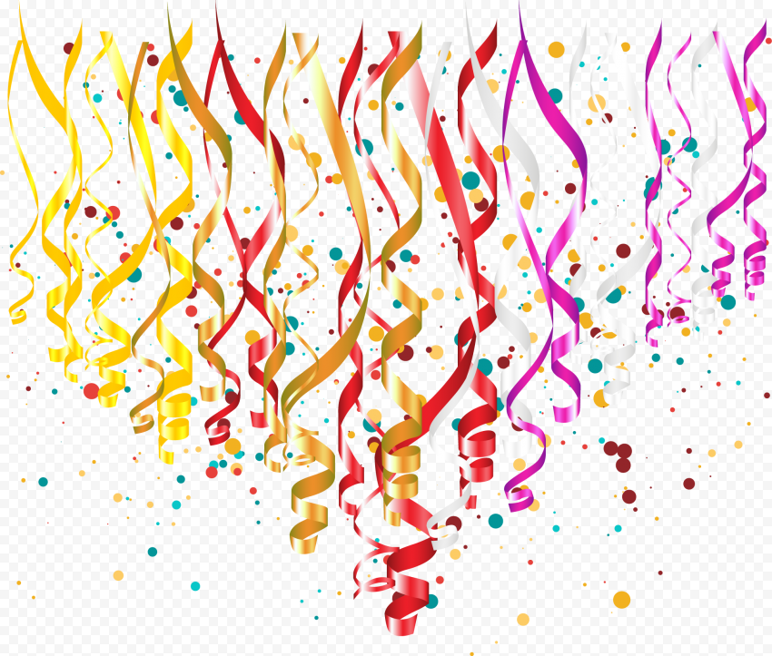 HD Party Ribbons Celebration PNG | Citypng