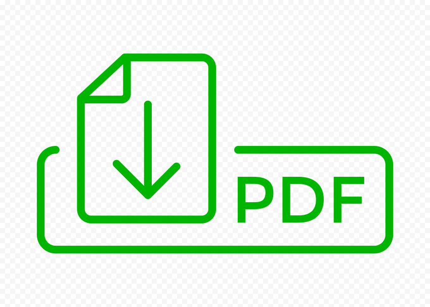 HD PDF Download Green Outline Button Icon Logo PNG | Citypng