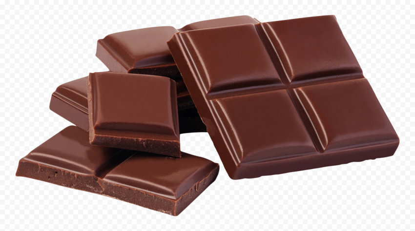HD Pieces Of Chocolate Transparent Background | Citypng
