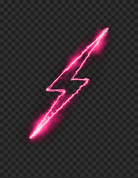 HD Pink Glowing Lighting Bolt Transparent PNG | Citypng