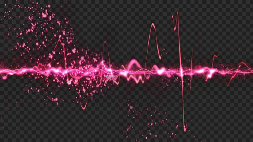 HD Pink Music Wave Sound Waves Rhythm Abstract PNG | Citypng