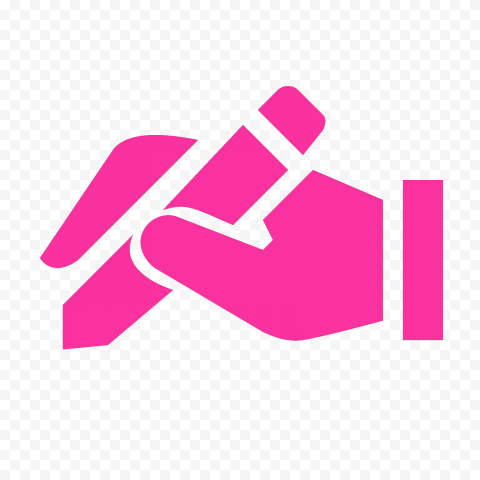 HD Pink Pencil on Hand Icon PNG | Citypng