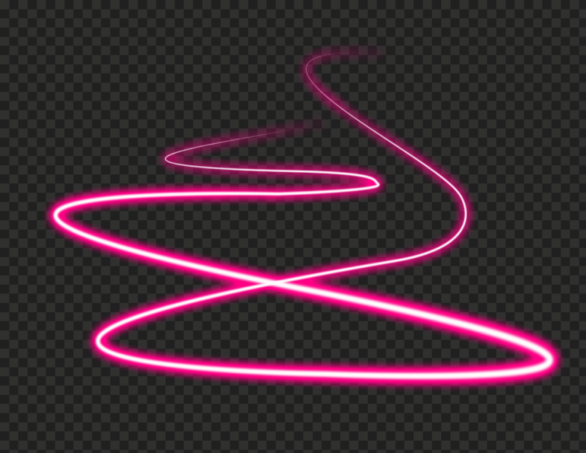 HD Pink Spiral Swirl Curve Neon Light Line PNG | Citypng