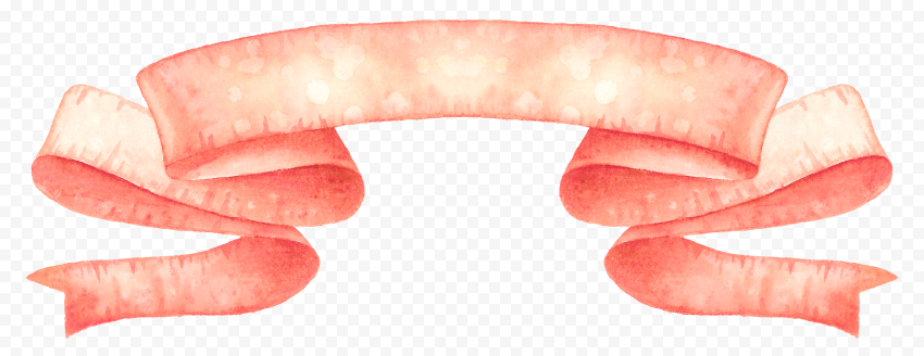HD Pink Watercolor Banner Ribbon Transparent PNG | Citypng