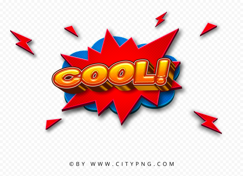 HD PNG Cool Expression Comic Pop Art | Citypng