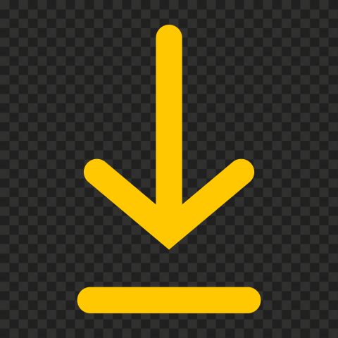 HD PNG Download Down Arrow Yellow Symbol Sign Icon | Citypng
