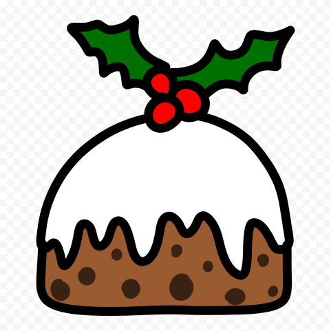 HD PNG Drawing Vector Christmas Pudding | Citypng