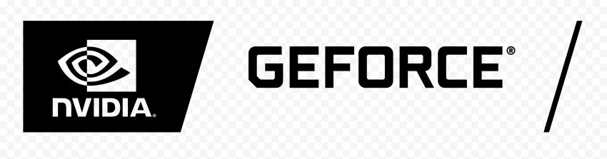 HD PNG Geforce Nvidia Black Logo | Citypng