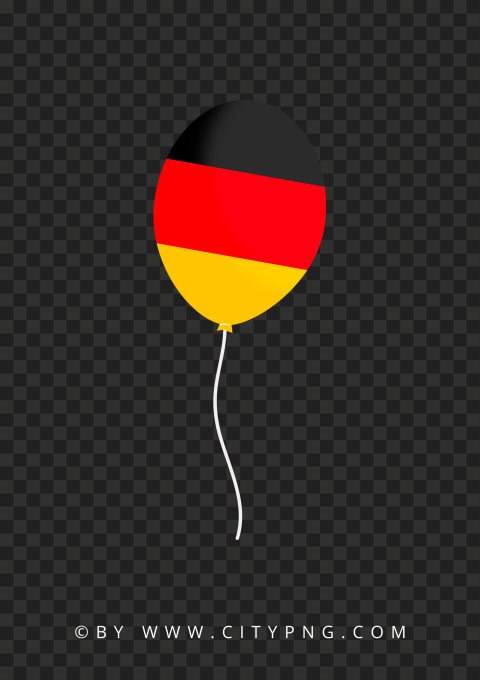HD PNG Germany Deutschland Flag Balloon | Citypng