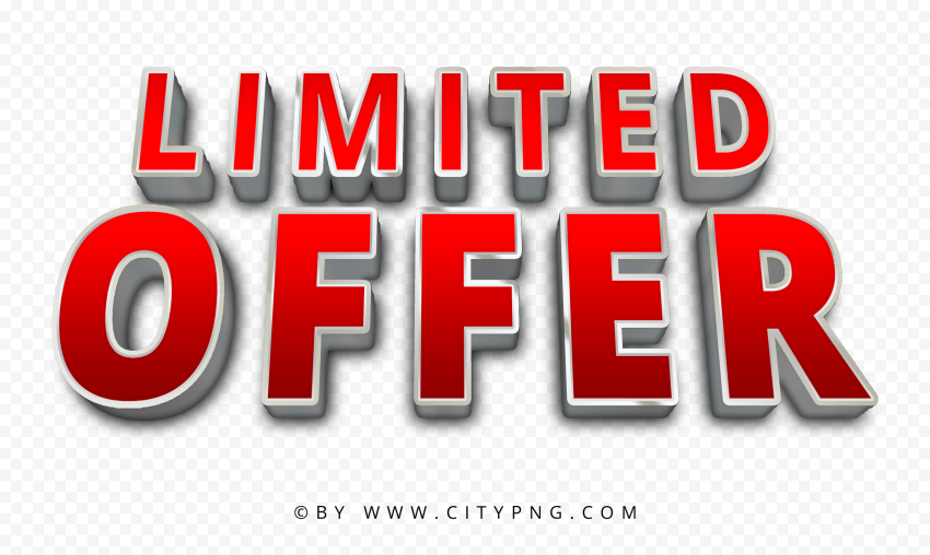 HD PNG Limited Offer Word Label Logo Sign | Citypng