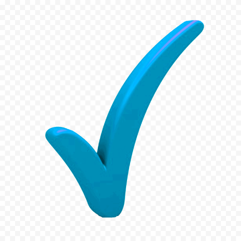 HD PNG Tick Check Correct True Done Mark 3D Blue Icon | Citypng
