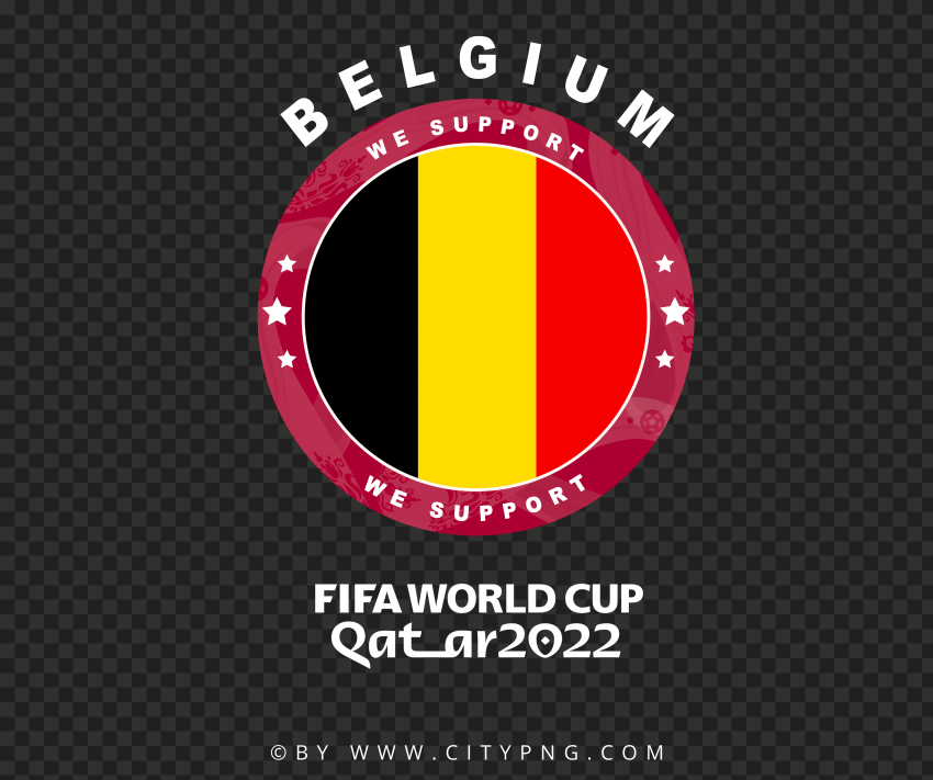 HD PNG We Support Belgium World Cup 2022 Logo | Citypng
