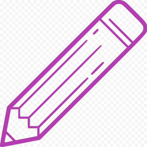 HD Purple Outline Angle Pencil Icon PNG | Citypng