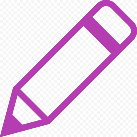 HD Purple Outline Short Pencil Icon PNG | Citypng