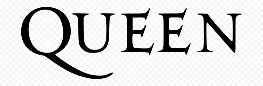 HD Queen Black Text Logo PNG | Citypng
