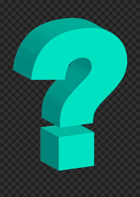 HD Question Mark 3D Blue Green Icon Transparent PNG | Citypng